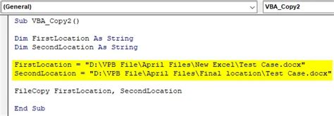 Filecopy Dans Vba Copier Un Fichier Dun Emplacement à Un Autre à Laide De Vba Vba 2025