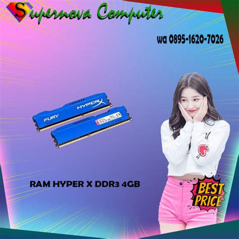 Jual Ram Hyper X Ddr3 4gb Jakarta Pusat Supernova Computer Harco Tokopedia