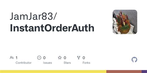 GitHub JamJar InstantOrderAuth