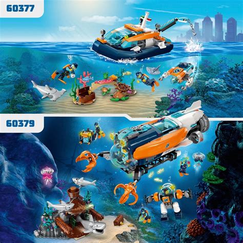 LEGO City 60379 Deep-Sea Explorer Submarine Toy Ocean Set | Smyths Toys ...