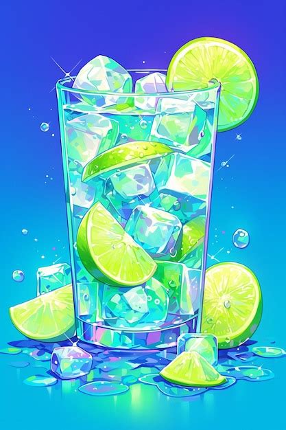 Premium Vector Crisp Cucumber Lime Juice For A Refreshing Sip