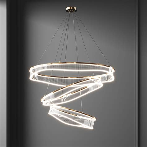 现代玻璃吊灯，吊灯，餐厅吊灯，别墅吊灯，艺术吊灯，大堂吊灯，环形吊灯 室内设计 拓者设计吧
