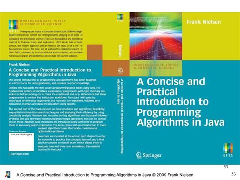 A Concise And Practical Introduction To Programming Algorithms In Java