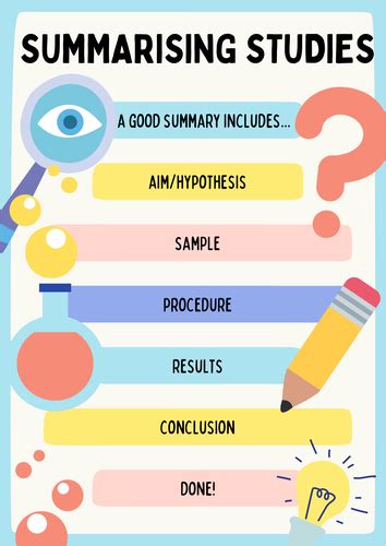 Summarising Research Ocr Psychology More Teaching Resources