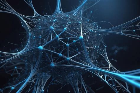 Premium Photo Blue Hues Of Connectivity Exploring Dynamic Networks For Ai Algorithms And