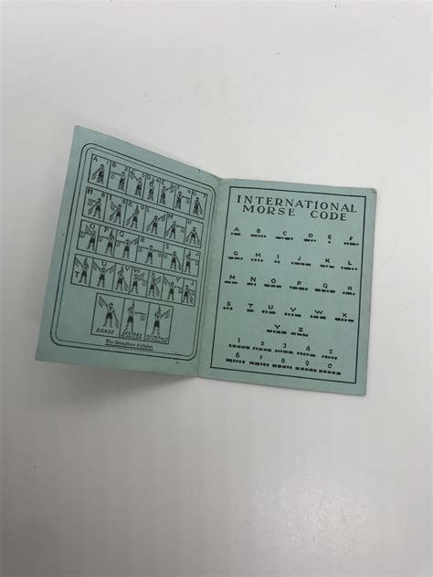 The Australian Scouts Pocket Signalling Semaphore And Morse Code Vintage Keepsakes