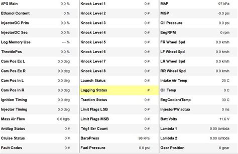 Send Logging Memory Use Status Over CAN To AIM Dash G X Forums Link Engine Management