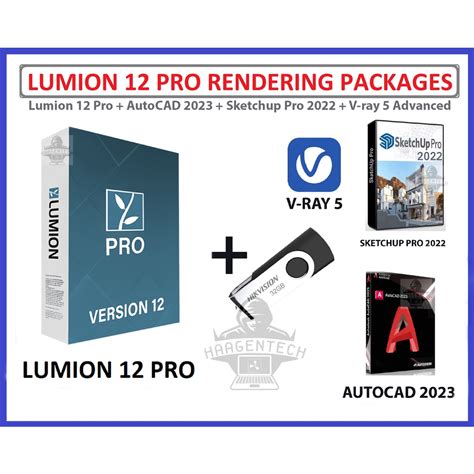 Lumion 12 Pro Rendering Packages 2022 2023 4in1 Packages Comes In A 32gb Usb Installer