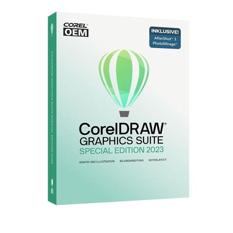 Corel Coreldraw Graphics Suite Special Edition 2023 Oem Inkl Aftershot 3 Photomirage Express