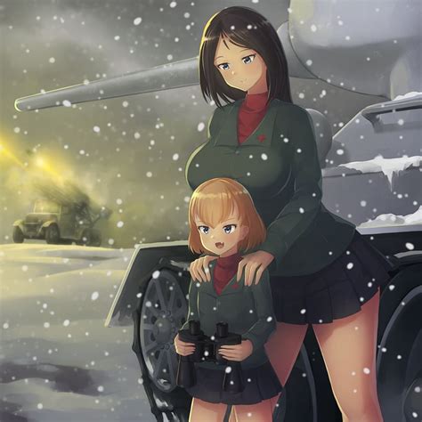 Katyusha And Nonna Girls Und Panzer Drawn By Warmcummies Danbooru