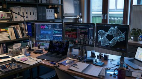 Bioinformatics Researcher Analyzing Molecular Data Stock Illustration Illustration Of Data