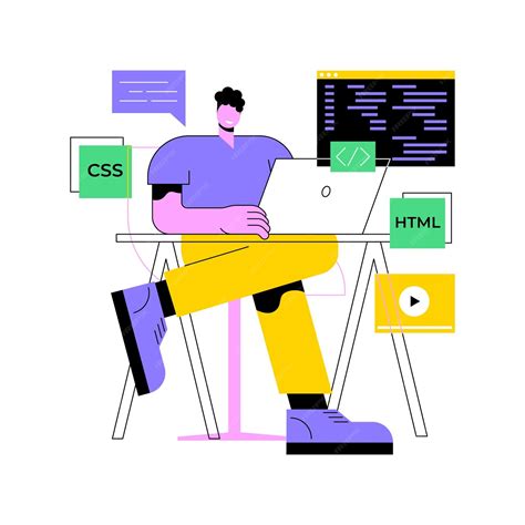 Premium Vector Web Development Abstract Concept Vector Illustration