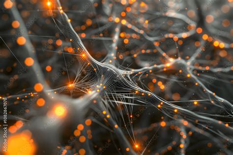 Visual Conceptualization Of Neural Network In Machine Learning Stock Illustration Adobe Stock