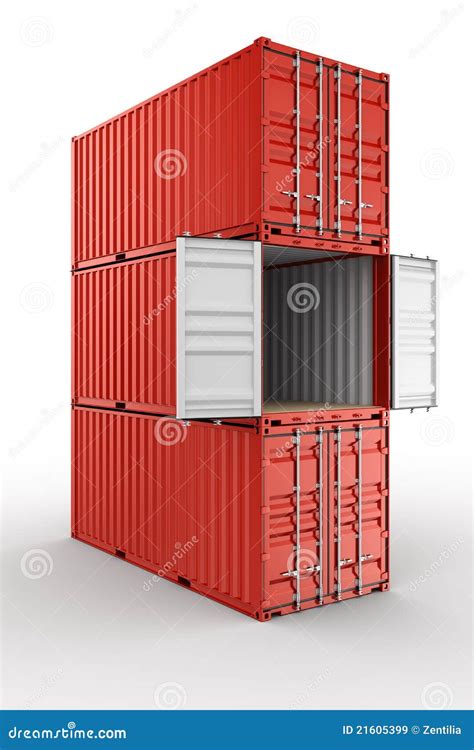 Stacked Shipping Container Royalty Free Stock Photography CartoonDealer Com 21605399