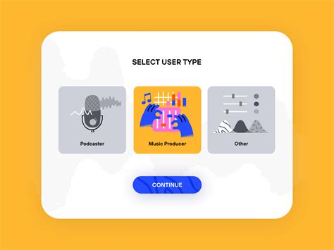 Daily Ui 64 Select User Type By Sergio Pérez Illanes On Dribbble
