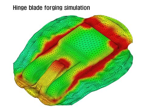 Hot Forging Simulation Of A Hinge Blade Hot Forging Process Afdex