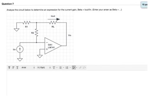 Solved Analyze The Circuit Below To Determine An Expression