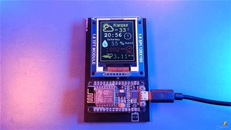 ESP8266 Nodemcu ST7735 TFT Display Based Weather Station Share