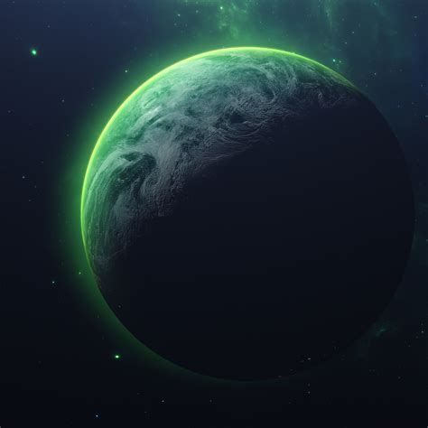 Green Planet Wallpaper 4k Orbit Outer Space Cosmos