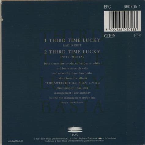 Basia Third Time Lucky Austrian Cd Single Cd5 5 82783