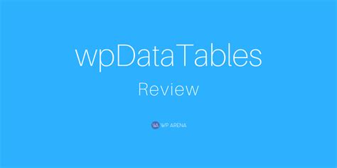 Wpdatatables Review Create Responsive Tables And Charts Easily