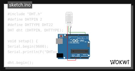 Rangkaian Sensor Dht 22 Wokwi Esp32 Stm32 Arduino Simulator