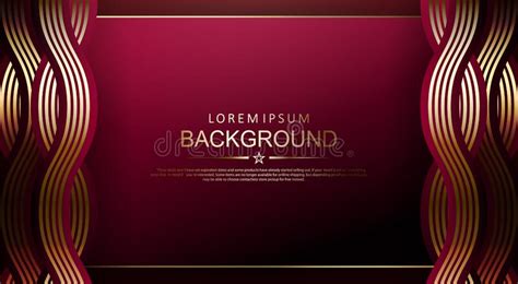 Abstract Illustration With A Gradient Of Red Hue Wavy Intertwined Lines Stock Vector