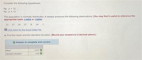 Solved B Calculate The Value Of The Test Statistic Round Chegg Com