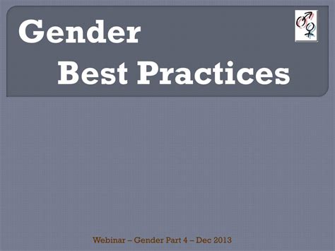 PPT Gender Best Practices Webinar Actionable Insights For Men And Women PowerPoint