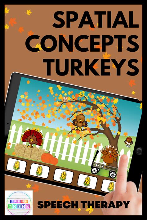 Fall Basic Concepts Spatial Prepositions Find And Describe The Turkeys
