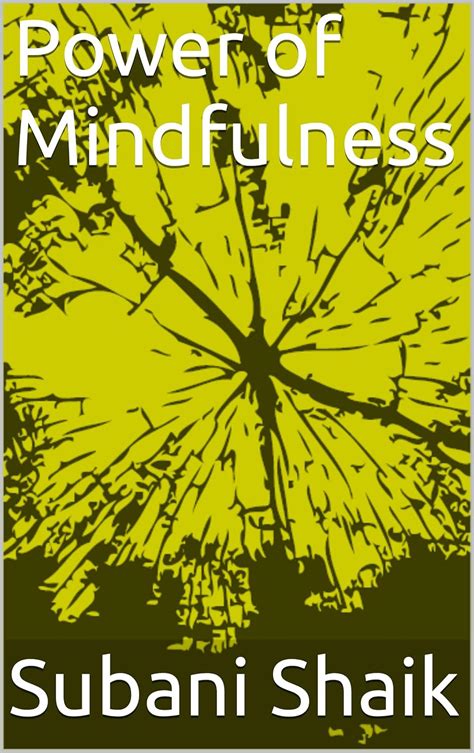 Power Of Mindfulness Ebook Shaik Subani Kindle Store