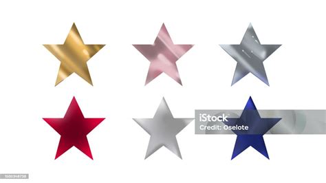 별은 금색 은색 청동 색과 미국 국기의 색으로 다양합니다 7 월 4 일 미국 독립 기념일 축하 행사에 대한 흰색 배경 3d 렌더링 0명에 대한 스톡 사진 및 기타 이미지