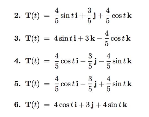Solved 010 100 Points く A Find The Unit Tangent Vector