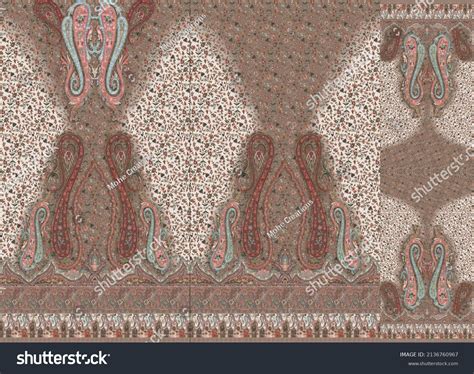 Indian Style Pasiley Silky Pattern Kurtisuit Stock Vector Royalty Free 2136760967 Shutterstock