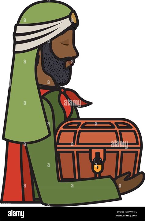 Wise Man Manger Character Vector Stock Vector Images Alamy