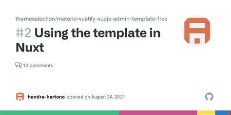 Using The Template In Nuxt Issue 2 Themeselection Materio Vuetify