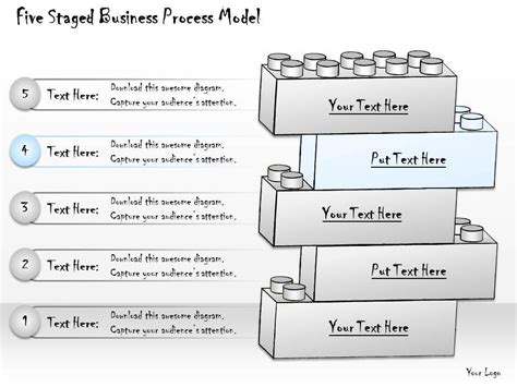 Business Ppt Diagram Five Staged Business Process Model Powerpoint Template PowerPoint