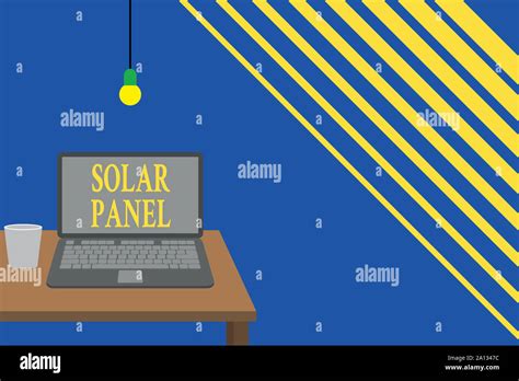 Writing Note Showing Solar Panel Business Concept For Designed To Absorb Suns Rays Source Of