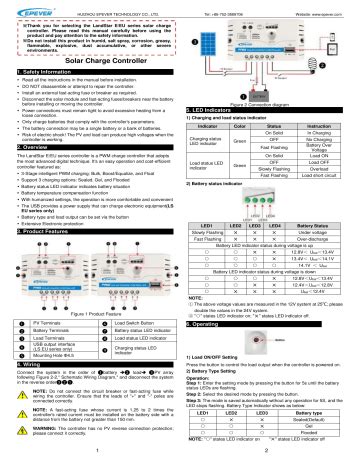 Epever LS E PWM Charge Controller Manual Manualzz