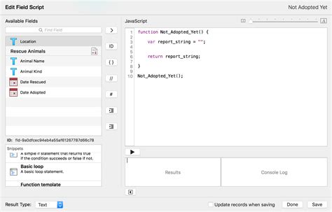 tap forms javascript scripting 102