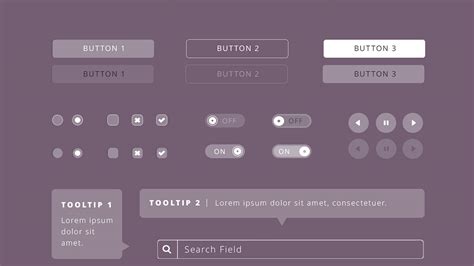 Flat Transparent UI Kit Free On Behance