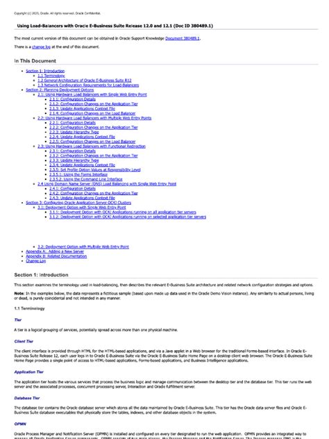 Oracle 121 Load Balancing Hardware Pdf