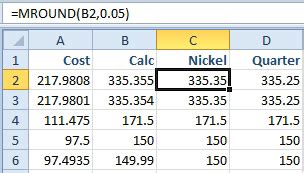 Excel Round To The Nearest With MROUND Excel Articles