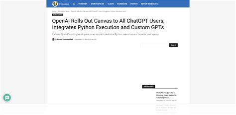 OpenAI Rolls Out Canvas To All ChatGPT Users Integrates Python Execution And Custom GPTs