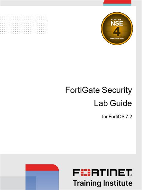 Fortigate Security 7 2 Lab Guide Online Pdf Firewall Computing