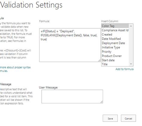 Field Missing In Validation Settings Microsoft Community Hub