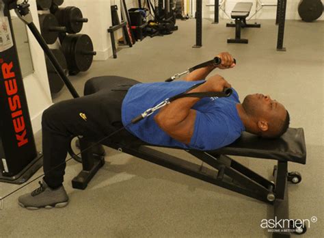 Supine Cable Biceps Curl The Guide To A Bigger Bench Press AskMen