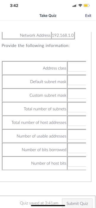 Solved 342 Question 12 Custom Subnet Masks Problem Network