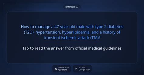 How To Manage A 47 Year Old Male With Type 2 Diabetes T2d