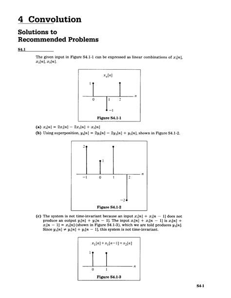 Convolution Solutions To Recommended Problems The Given Input In